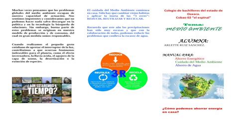 Triptico De La Contaminacion Pdf Document