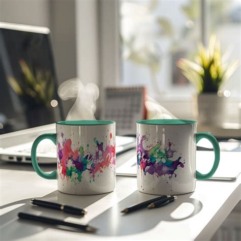 Personalized Mug Abstract Design Custom Mug Personalized Ts