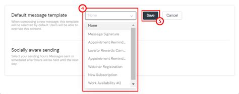 setting a default message template tpg telecom messaging hub
