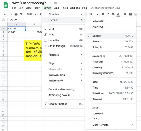 Sum Not Working In Sheets Google Docs Editors Community