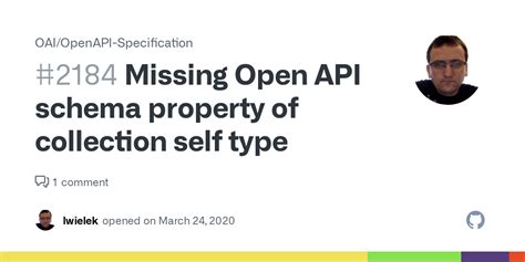 Missing Open API Schema Property Of Collection Self Type Issue 2184 OAI OpenAPI