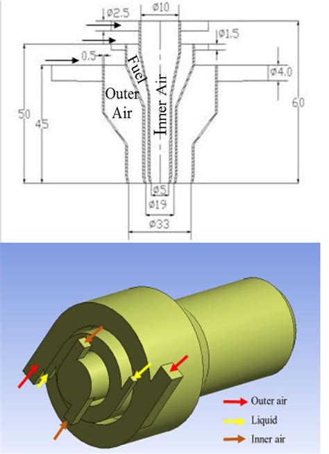 Atomizer Schematic Dimensions In Mm [20] Download Scientific Diagram