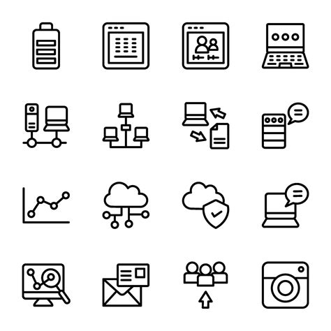 Web Design Line Vector Icons 9 28244026 Vector Art At Vecteezy