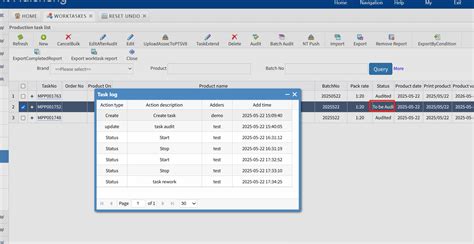 内测bug 11343 生产任务：web端任务进行返工后，状态：待审核，导致无法在返工回滚界面看到返工的任务。 Pes英文版 Redmine