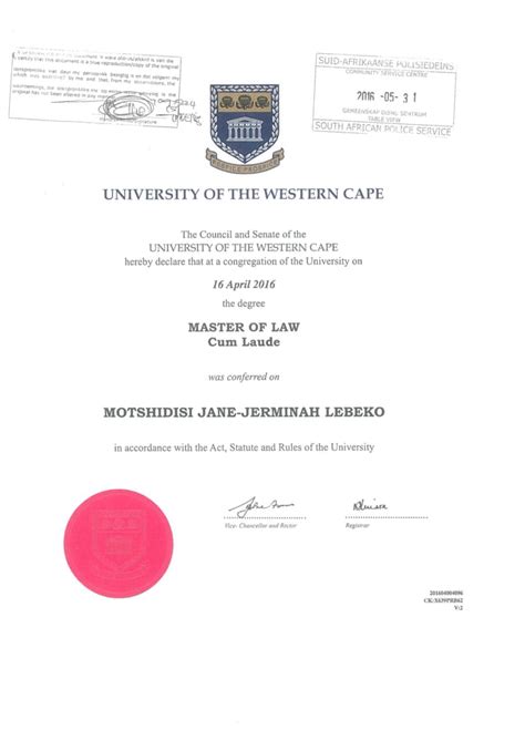 Llm Certificate Pdf