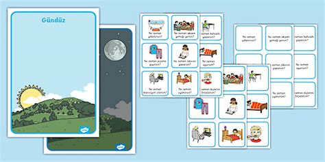 Gündüz Ve Gece Aktiviteleri Sıralama Çalışması