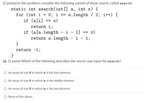 Solved Points In This Problem Consider The Following Chegg