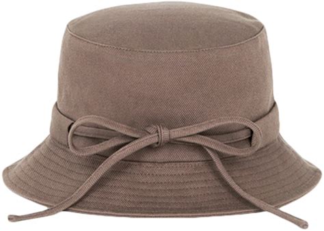 Jacquemus Le Bob Gadjo Bow Knotted Bucket Hat Brown Fw22 Us