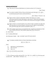 POISSON DISTRIBUTION Converted Pdf POISSON DISTRIBUTION The Mean Of A Poisson Distribution