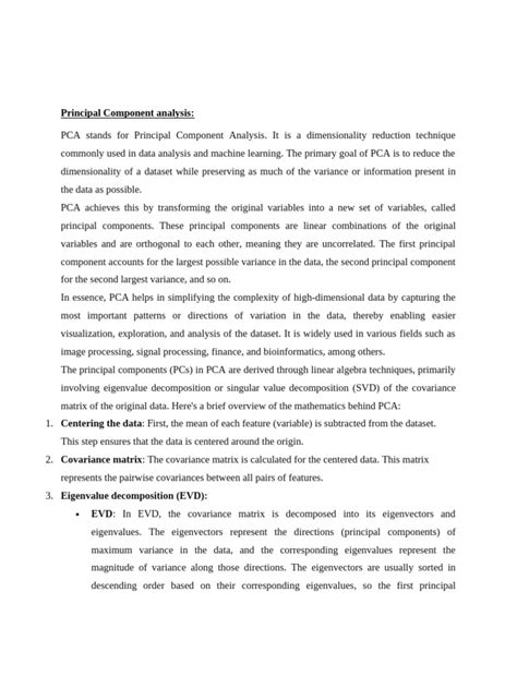 Principal Component Analysis Pdf Principal Component Analysis Eigenvalues And Eigenvectors