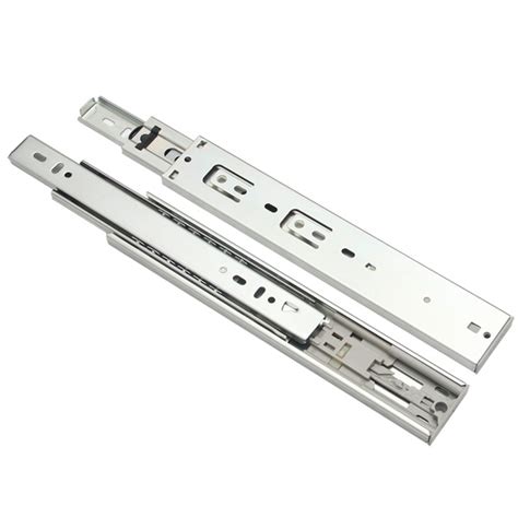 damping buffering and silent three section ball drawer track langrun