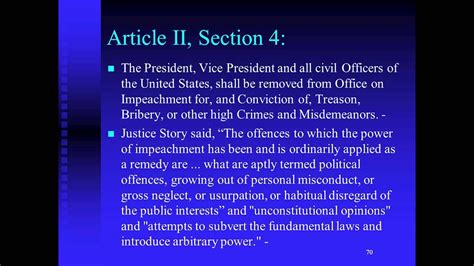 Article Ii Section 4 Impeachment Youtube