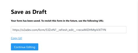 Enable Save As Draft For Your Form