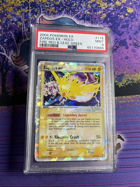 Pokemon Zapdos Ex Card