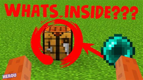Whats Inside Crafting Table Youtube