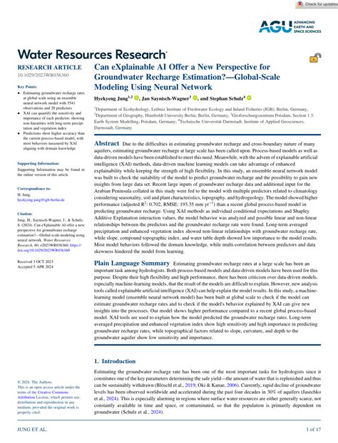 Pdf Can Explainable Ai Offer A New Perspective For Groundwater Recharge Estimation—global