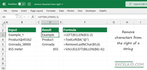 how to remove characters from right in excel excel bootcamp