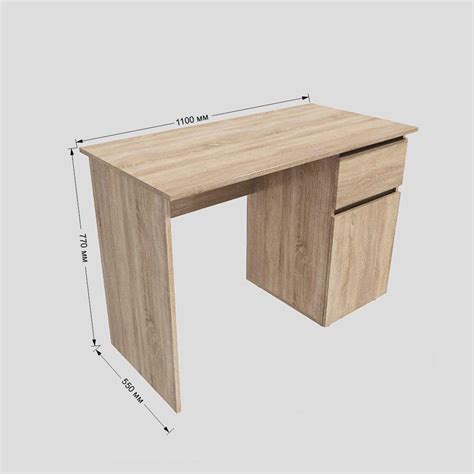 ᐉ Стіл компютерний Еверест СЛ 1 Лайт 110х55х77 см Дуб сонома 8883 • Краща ціна в Києві