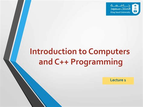 L1 Introductiontocomputersandcprogrammingpptx Programming