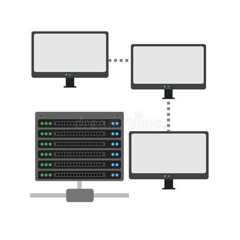 Server Connections Stock Vector Illustration Of Signals 73619329