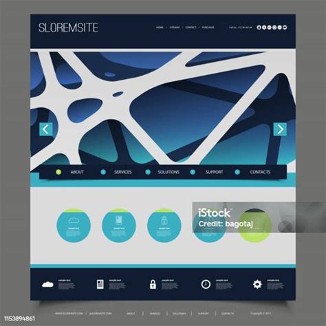 한 페이지 웹 사이트 서식 파일 Html에 대한 스톡 벡터 아트 및 기타 이미지 Html 개발 건축하기 Istock