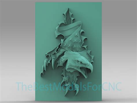 3d File 3d Model Stl File For Cnc Router Laser And 3d Printer Eagle With
