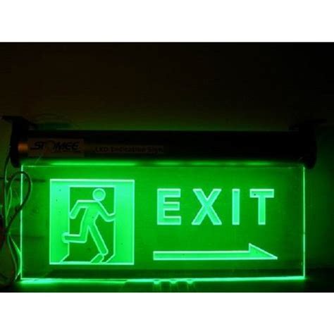 Rectangular Green Exit Sign Board At Rs In Imphal ID