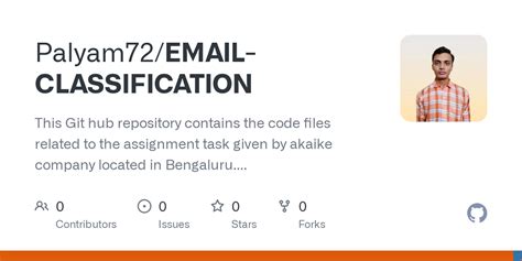 Github Palyam72email Classification Without Ui This Git Hub