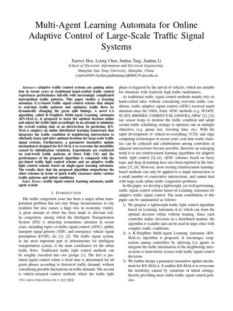 multi agent learning automata for online adaptive control of large