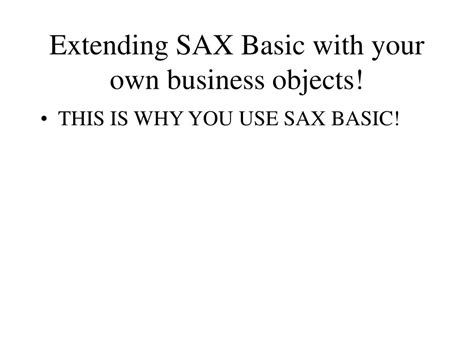 Ppt Add A Scripting Engine To Your Vb Project With Sax Basic Powerpoint Presentation Id3124397