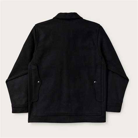Mackinaw Wool Cruiser Jacket By Filson Dark Navy Solid Blue