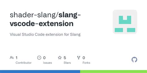 Issues · Shader Slangslang Vscode Extension · Github