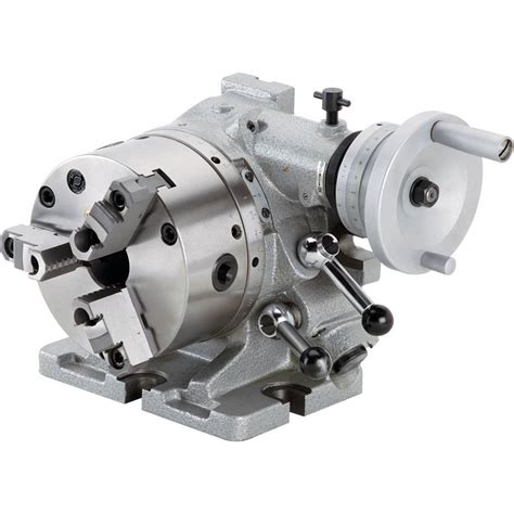 Grizzly H7506 Horizontal Vertical Rotary Indexing Table With Chuck Grizzly Industrial Inc