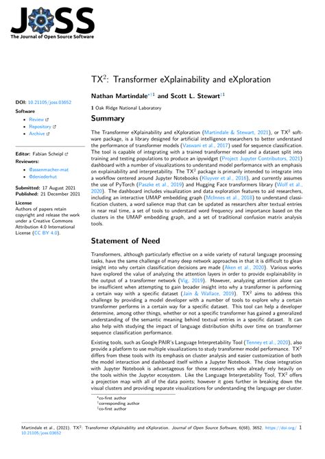 pdf tx 2 transformer explainability and exploration