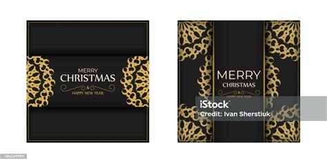 겨울 오렌지 패턴메리 크리스마스와 행복한 새해 블랙 컬러 전단지 겨울에 대한 스톡 벡터 아트 및 기타 이미지 겨울 계절 그리기 Istock