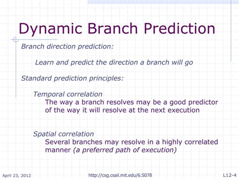ppt computer architecture a constructive approach branch direction