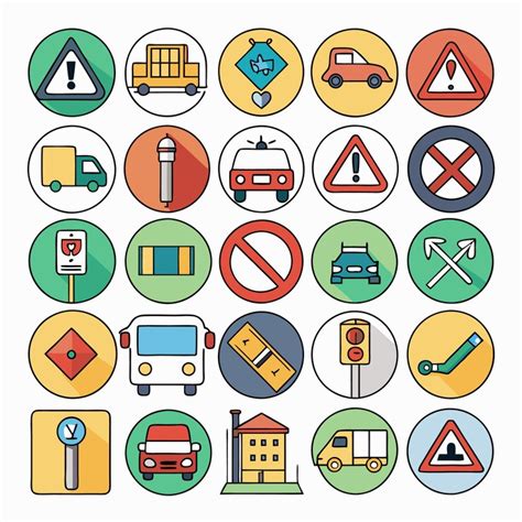 Premium Vector Comprehensive Guide To Traffic Signs And Road Symbols Illustrated