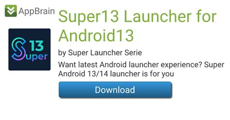 Super13 Launcher For Android13 For Android Free App Download