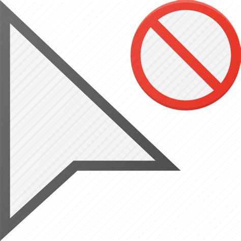 Arrow Click Cursor Disable Mouse Pointer Icon