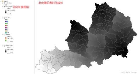 【arcgis】利用dem进行水文分析：流向 流量等 arcgis流向分析 csdn博客