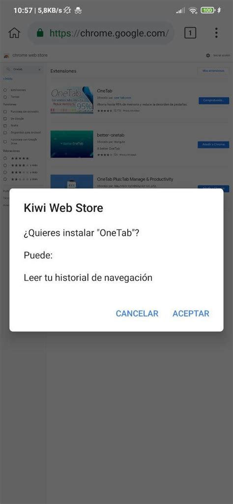 Cómo instalar extensiones de Chrome en Android