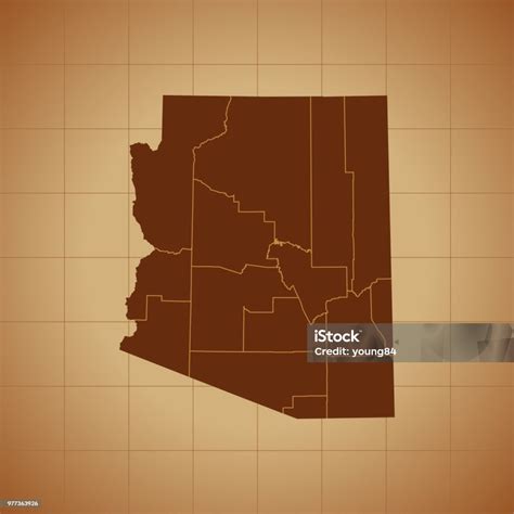 Arizona Map Stock Illustration Download Image Now Arizona