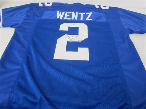 Carson Wentz Indianapolis Colts Signed Autographed Custom Jersey Size