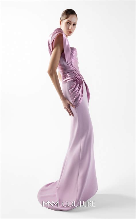 Mnm Shop Mnm Couture Style G2025 Metallic Pink Gown