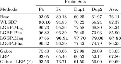 Rank 1 Performance Comparison Of Different Coding Schemes Against