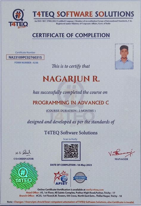Nagarjun R On Linkedin Cprogramming Careergrowth T4teq