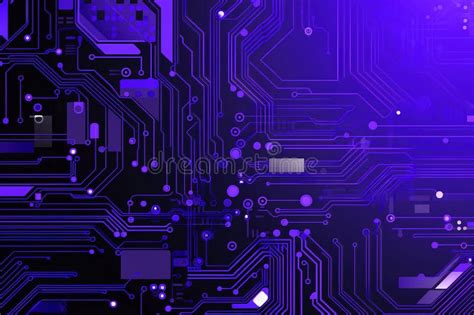 The Printed Circuit Board Of A Modern Computer Motherboard For Electronic Systems And Equipment