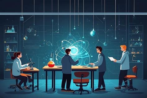 Premium Photo Illustrate A Physics Lab With Babes Experimenting On The Principles Of