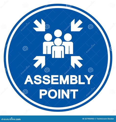 Muster And Assembly Point Label For Fire Evacuation Vector 270016847 Muster And Assembly Point Label For Fire Evacuation Vector 270016847