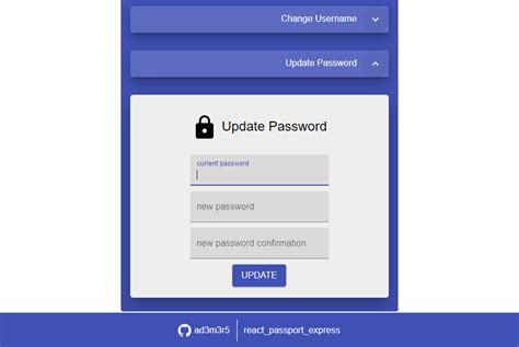GitHub Ad M R React Passport Express React Front End Express Back End With Authentication